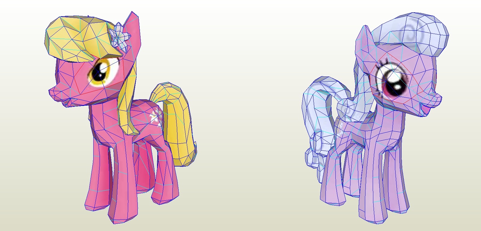 MLP Gameloft lilac links and lily valley dl by PapercraftKing on DeviantArt