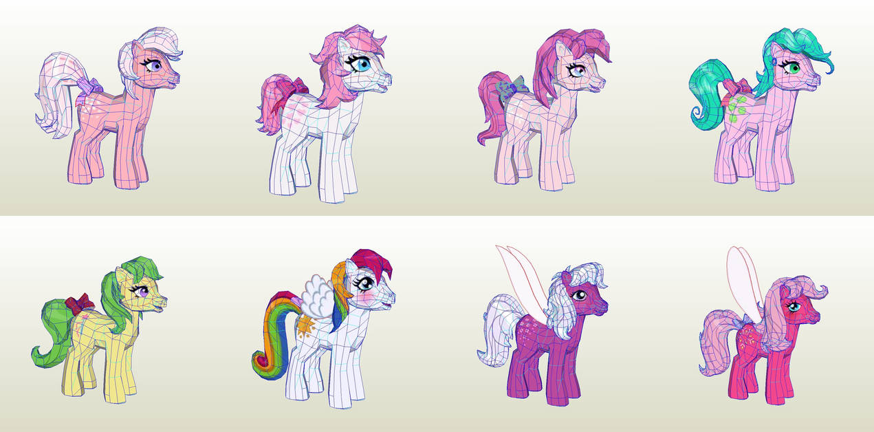 MLP Generations Dance Party! skins by PapercraftKing on DeviantArt