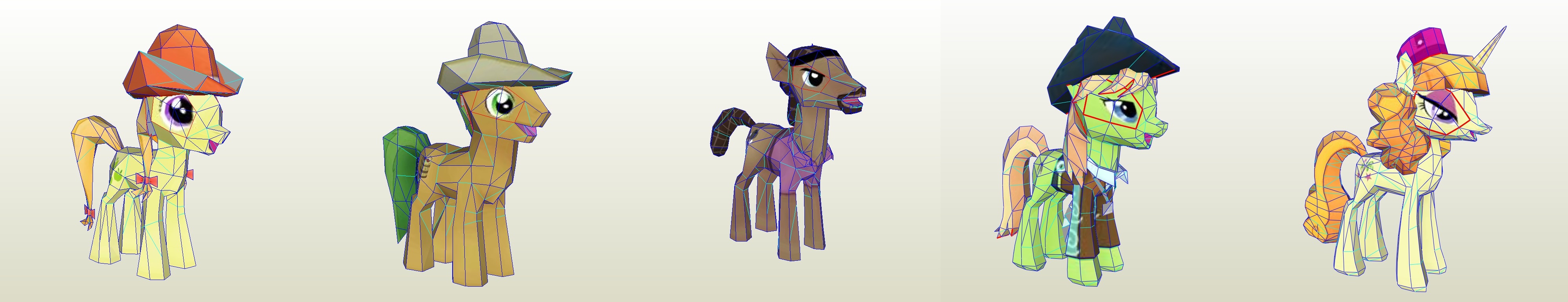 MLP Gameloft Unused Characters by PapercraftKing on DeviantArt