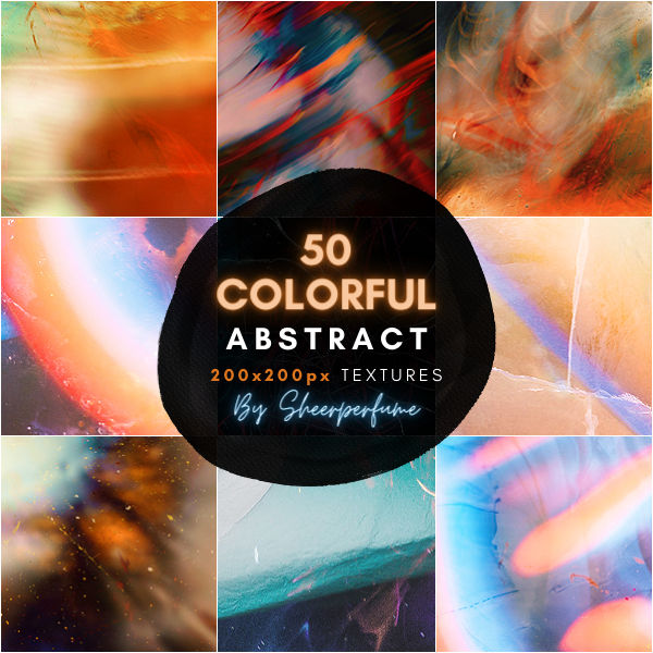 50 Colorful Abstract Texture Pack (200x200px) by sheerperfume on DeviantArt