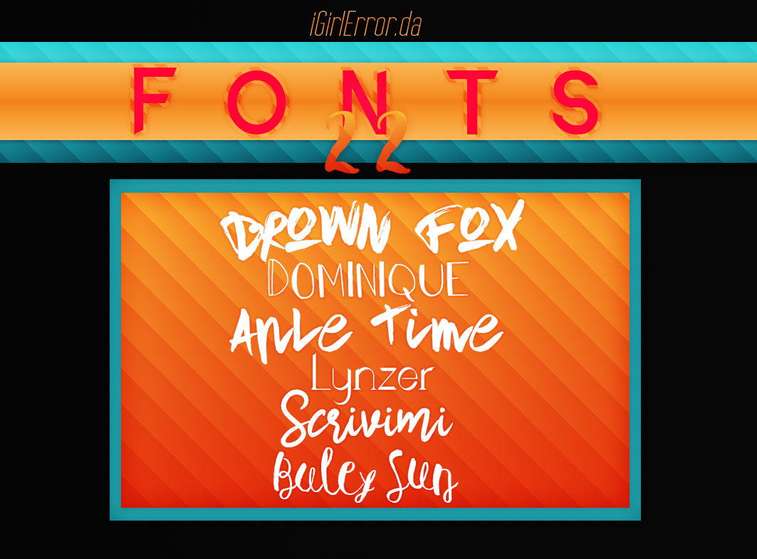 Pack Fonts | FREE DOWNLOAD by iGirlError on DeviantArt