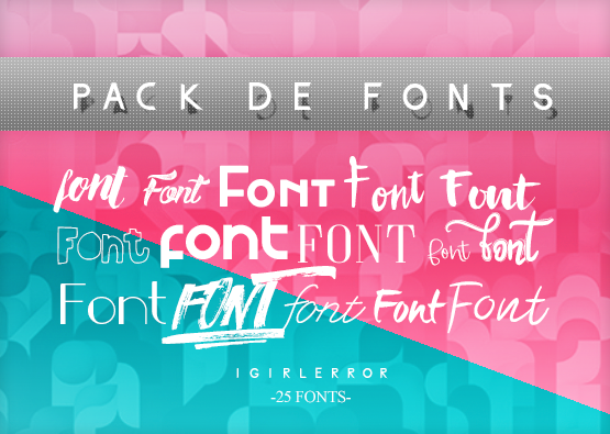 PACK FONTS 02 by iGirlError on DeviantArt