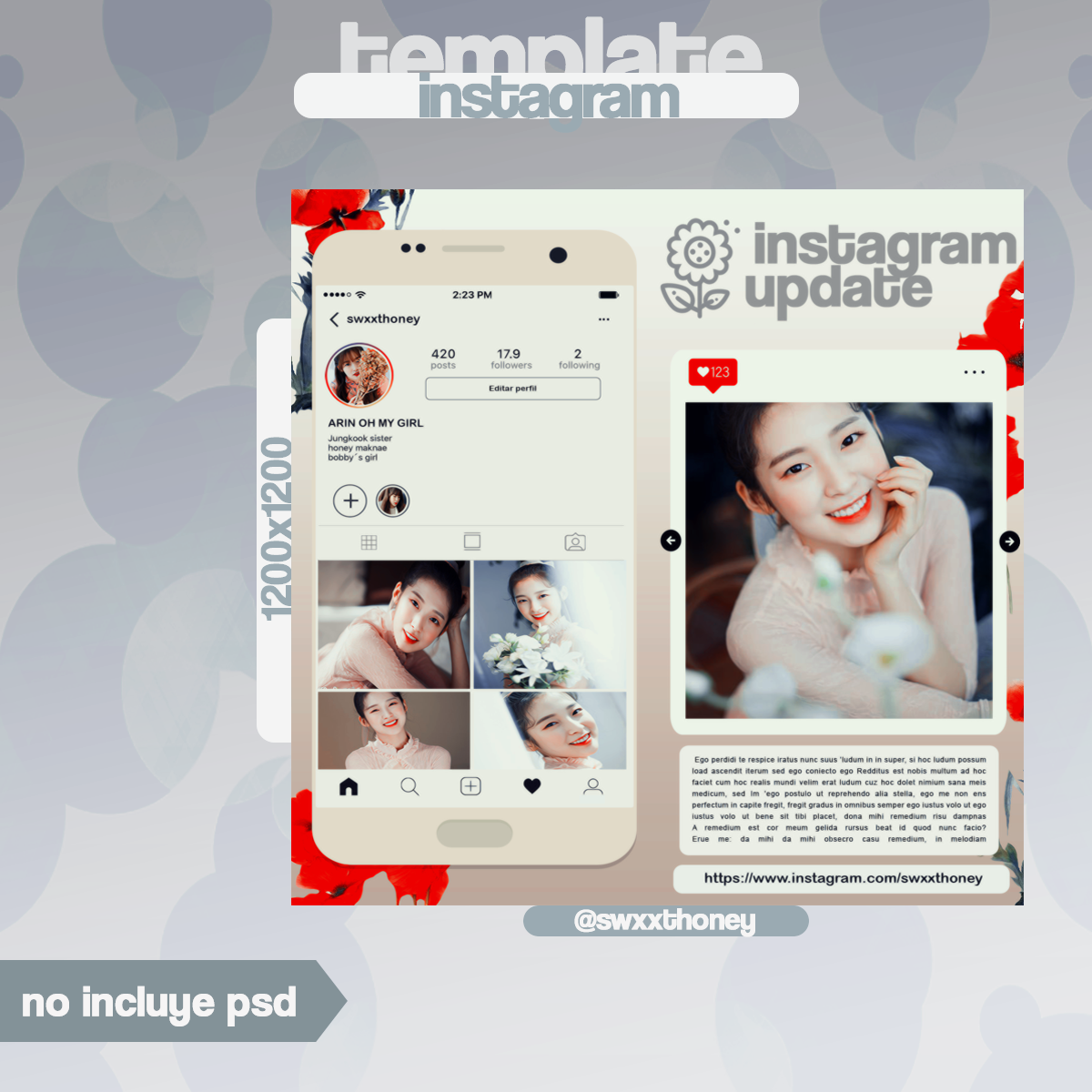 IG template by swxxthoney on DeviantArt