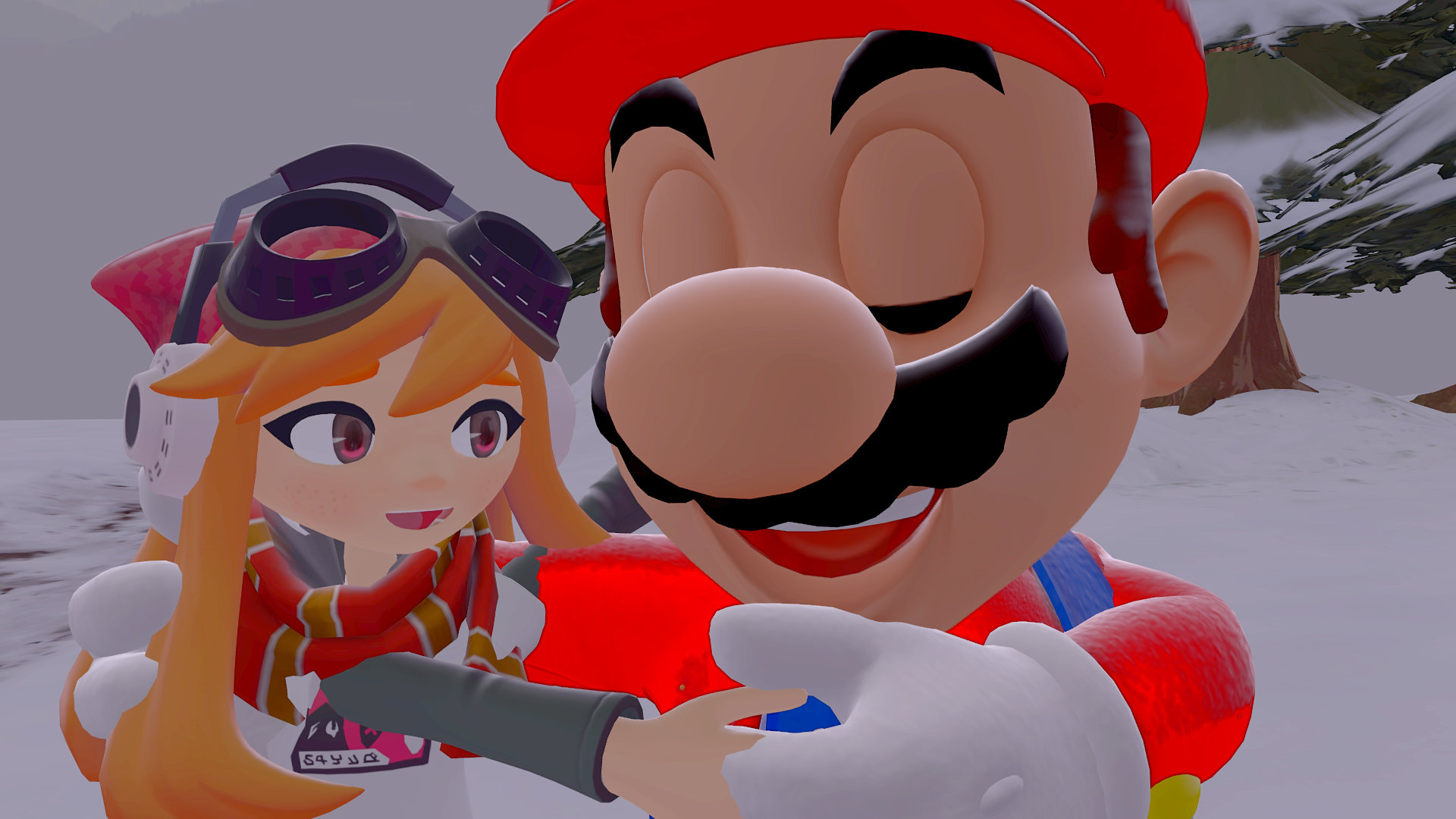 Mario X Meggy Snow by SuperJMEvil on DeviantArt