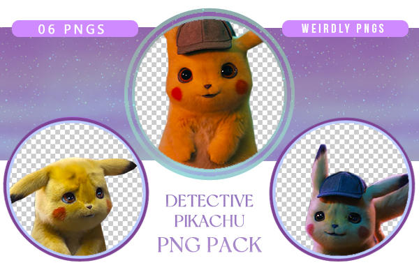 Detective Pikachu PNG Pack by Weirdly-PNGS on DeviantArt