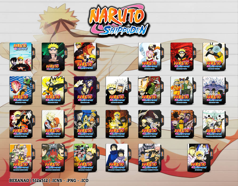 Naruto Shippuden (2007 - 2017) Anime Folder Pack by BEXANAO on DeviantArt