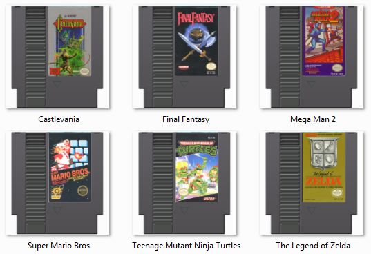 NES cartridge icons by theSubsidal on DeviantArt