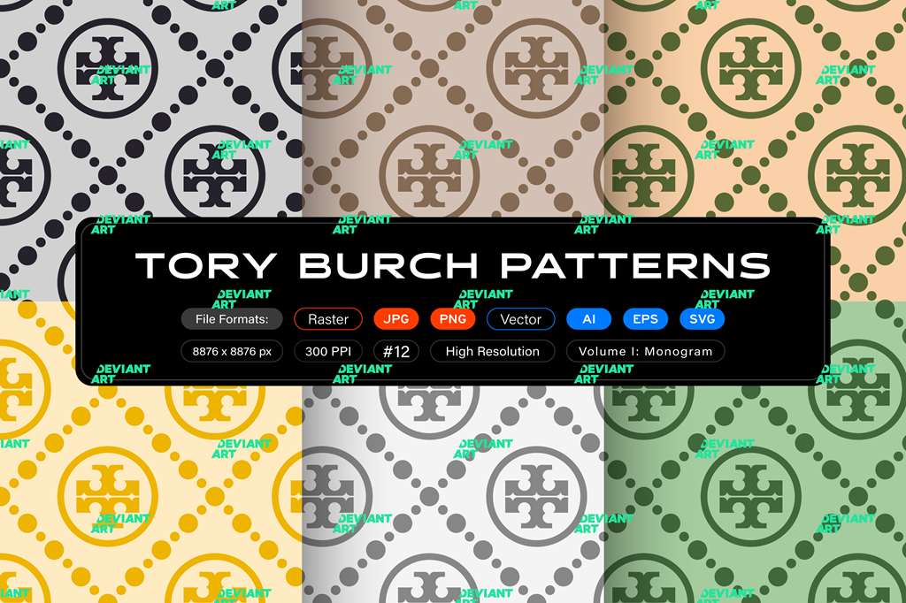 Tory Burch Patterns, Vol. 1: T Monogram by itsfarahbakhsh on DeviantArt