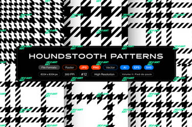Houndstooth Patterns, Vol. 1: Pied-de-poule by itsfarahbakhsh on DeviantArt