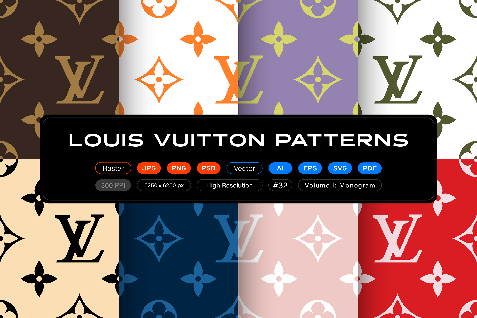 Louis Vuitton Patterns, Vol. 1: Monogram by itsfarahbakhsh on DeviantArt