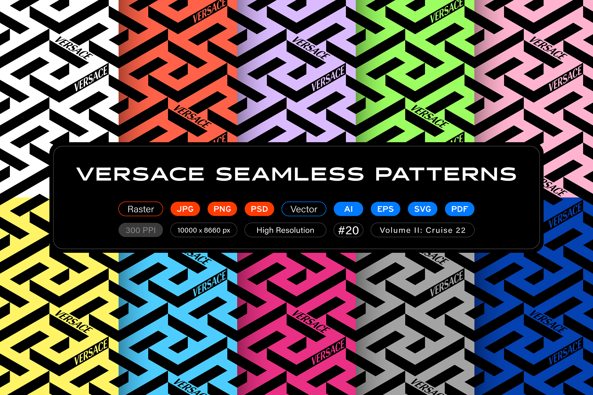 Versace Seamless Patterns, Vol. 2: Cruise 2022 by itsfarahbakhsh on ...