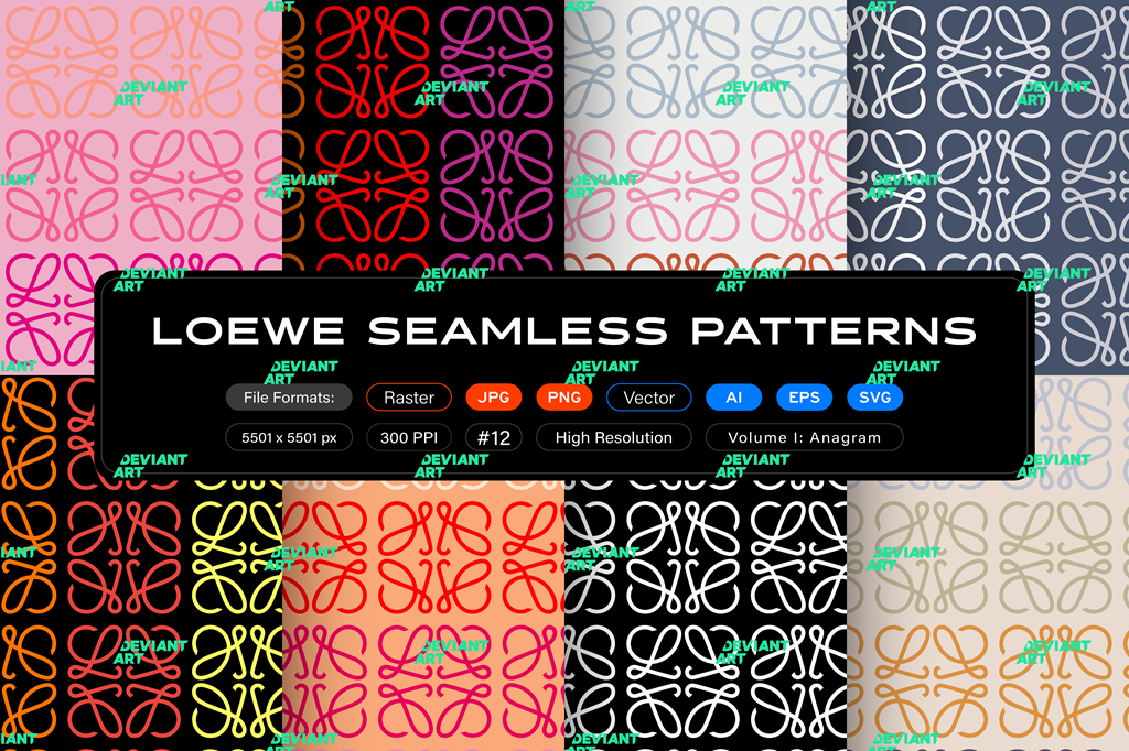 Loewe Seamless Patterns, Vol. 1: Anagram by itsfarahbakhsh on DeviantArt