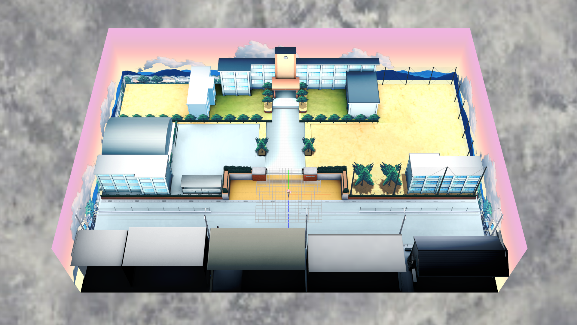 [DL] MMD School Entrance Stage by Maddoktor2 on DeviantArt