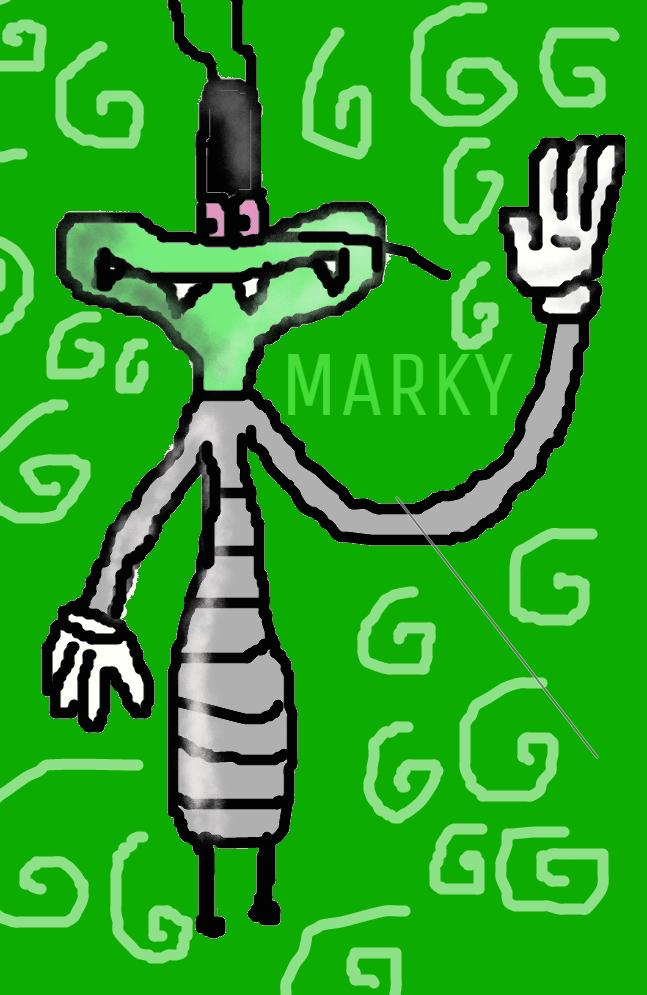 Oggy And The Cockroaches Marky Drawing