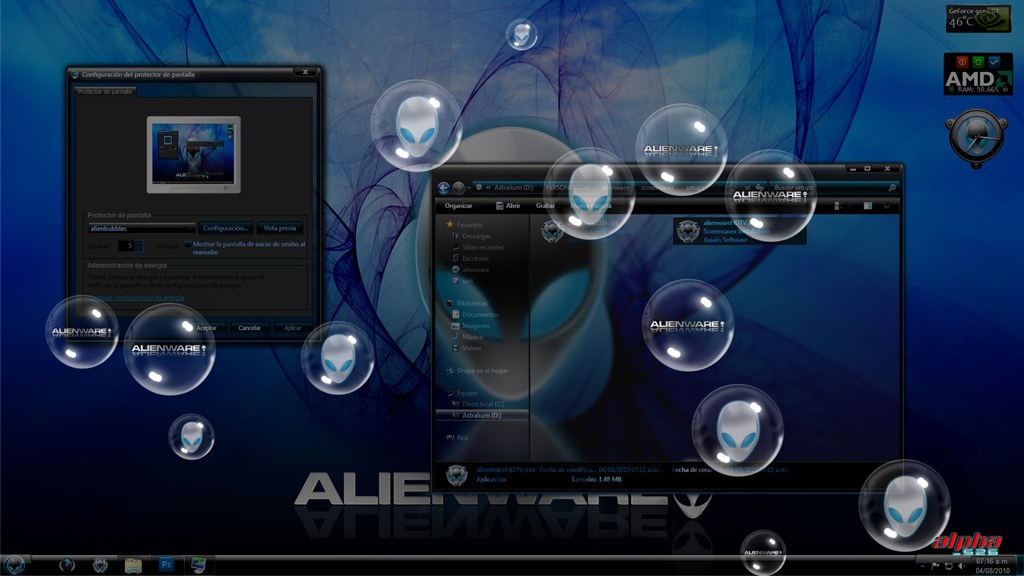 Alienware screensaver by ASTRALFX on DeviantArt