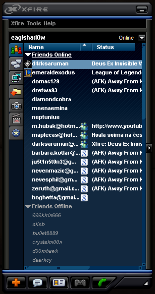 Xfire no ads shadow skin by Eaglshadow on DeviantArt