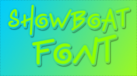Showboat Font by HeyHelleen on DeviantArt