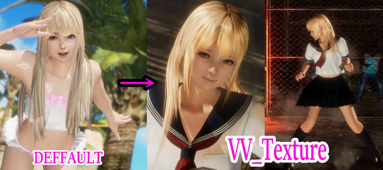 [DL] Doa6 Marie Mod near VV face+hair by Honey-Gold on DeviantArt