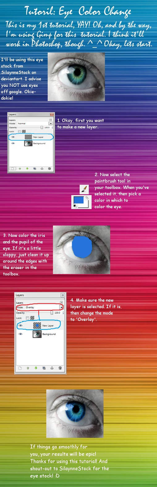 Tutorial: Eye Color Change by Fantasization on DeviantArt