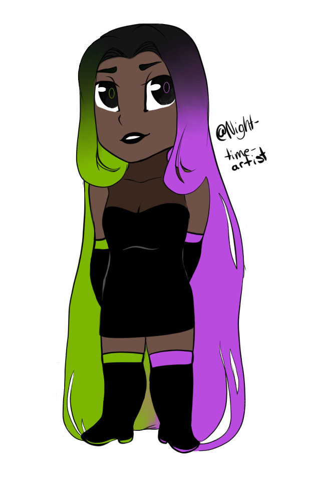 Hex chibi Commission by Night-time-artist on DeviantArt