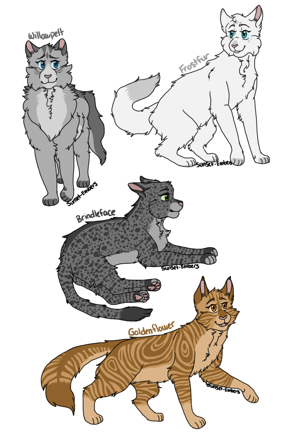 Thunderclan Moms by Sunset-Embers on DeviantArt