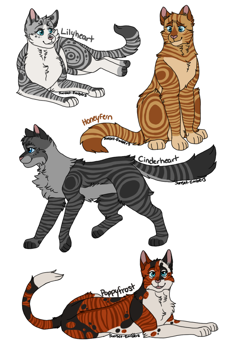 Sorreltail Brackenfur s Kits With Full Names By Sunset Embers On