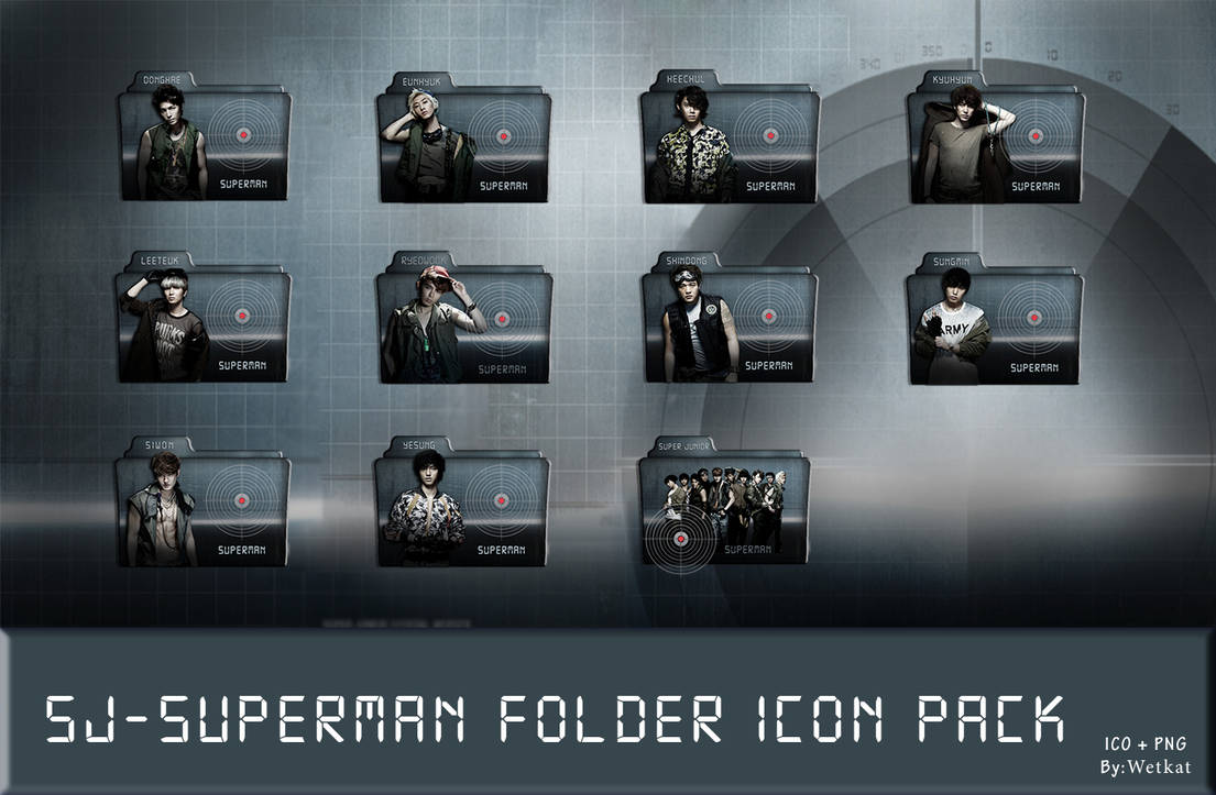 Super Junior SUPERMAN folder icon by WetKat264 on DeviantArt
