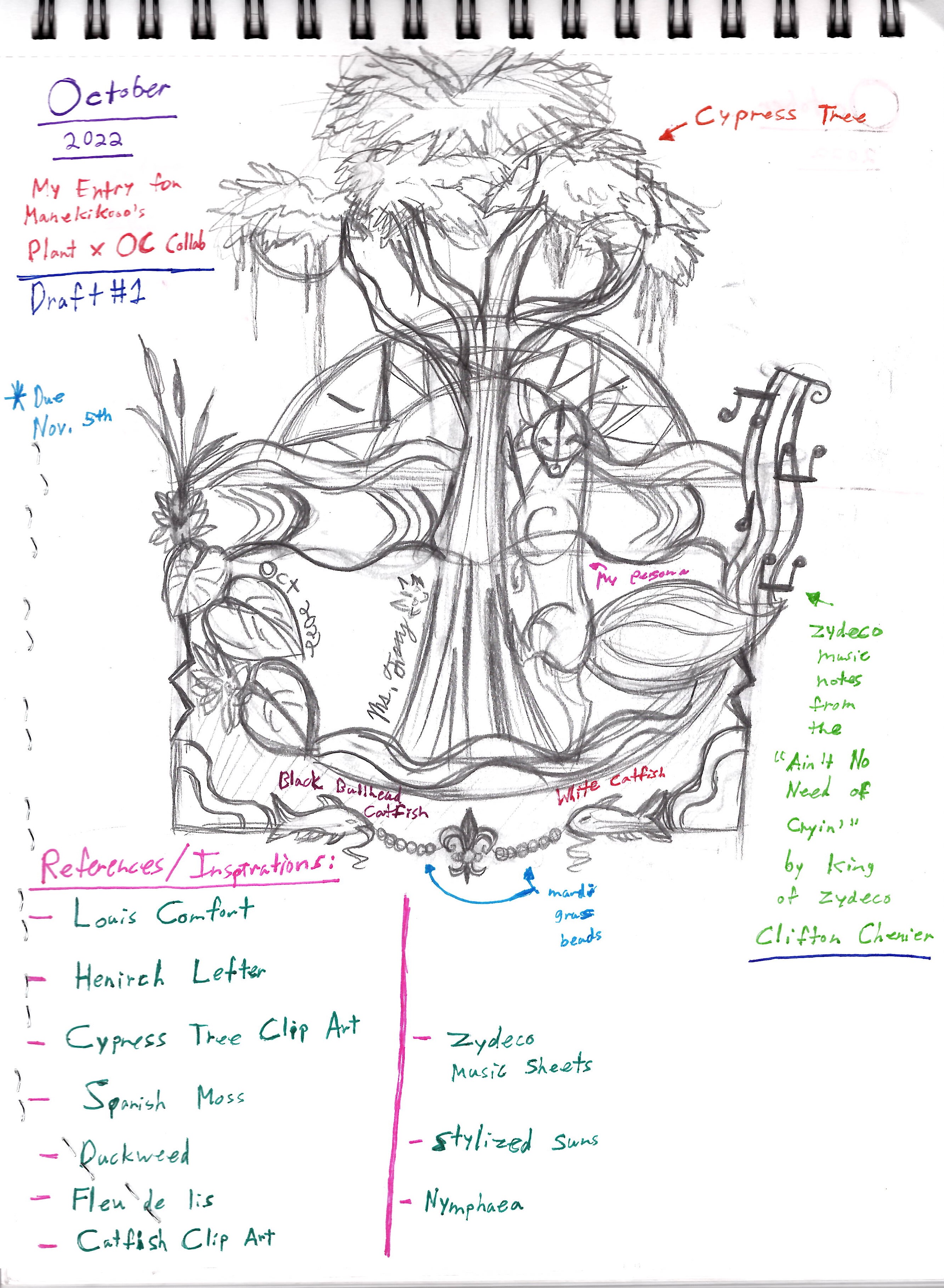 Collab Piece - Composition Sketchbook Draft by MsFoxyOxO on DeviantArt