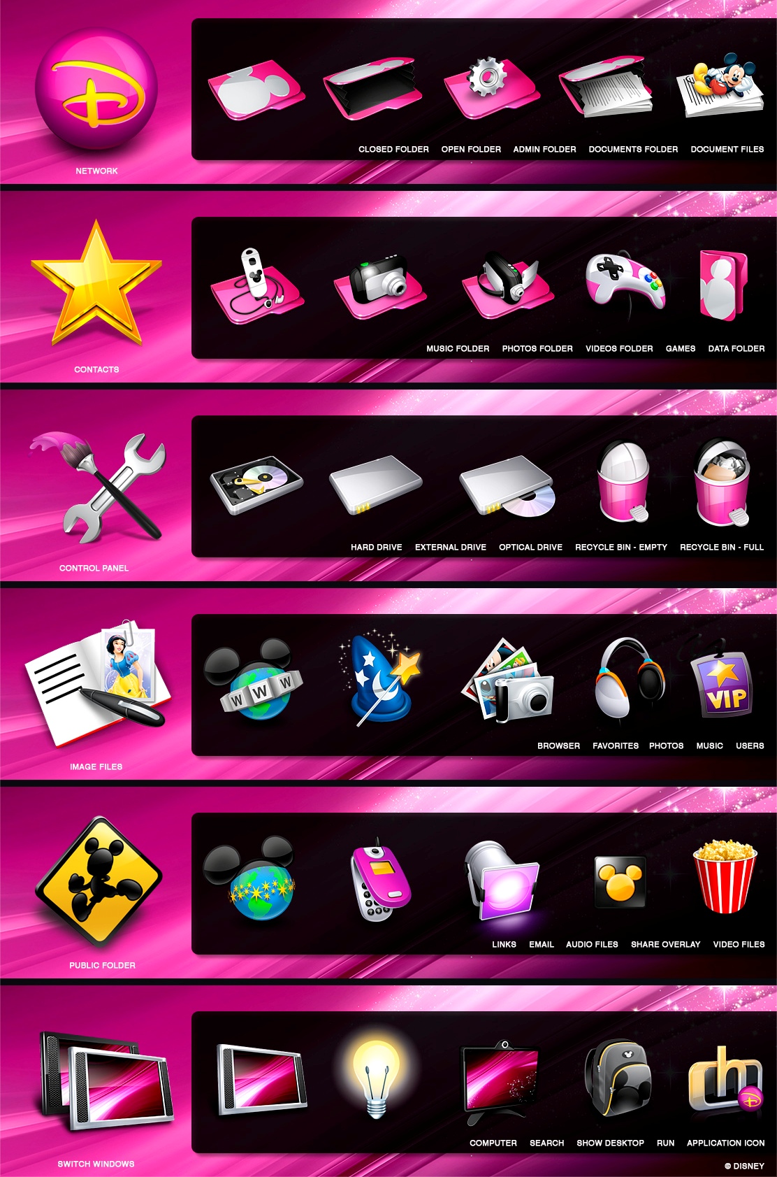 Disney Pink Dock Icons by Polina110986 on DeviantArt