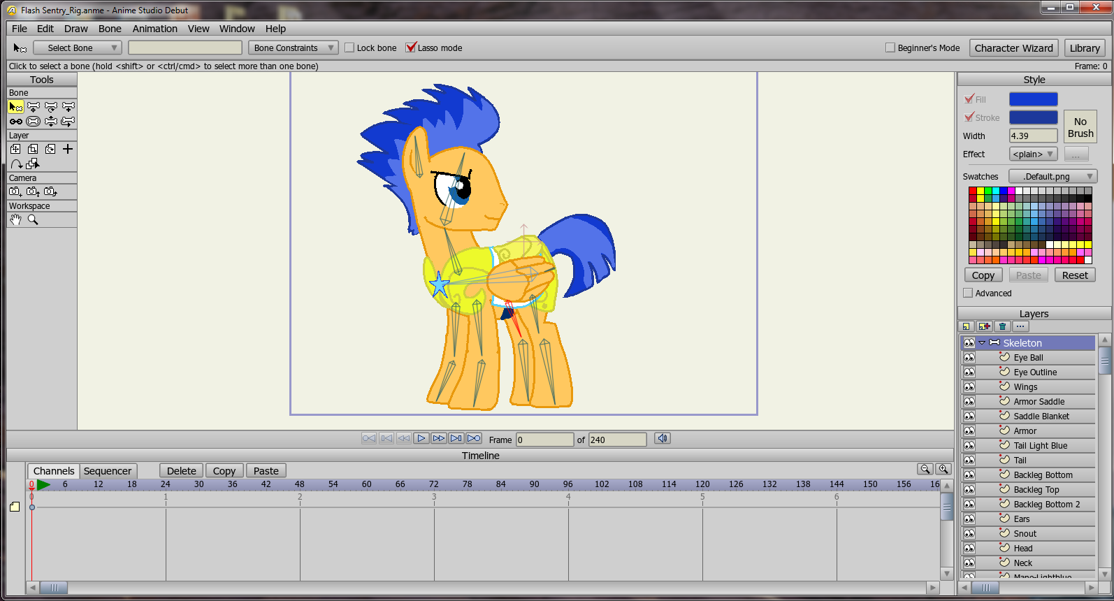 Flash Sentry Rig (Anime Studio) by Ninetailsofawesome on DeviantArt