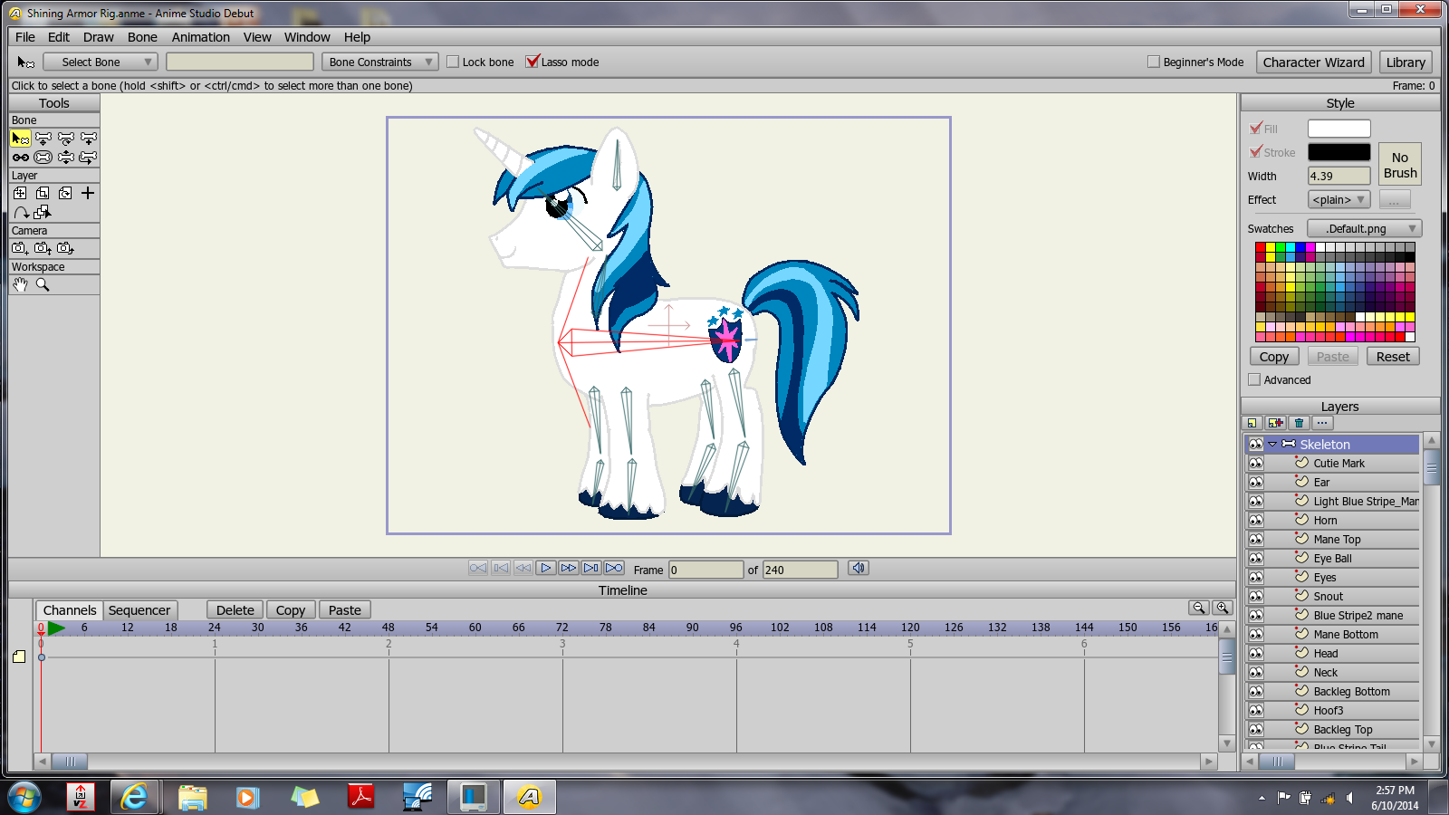 Shining Armor Rig, Anime Studio by Ninetailsofawesome on DeviantArt