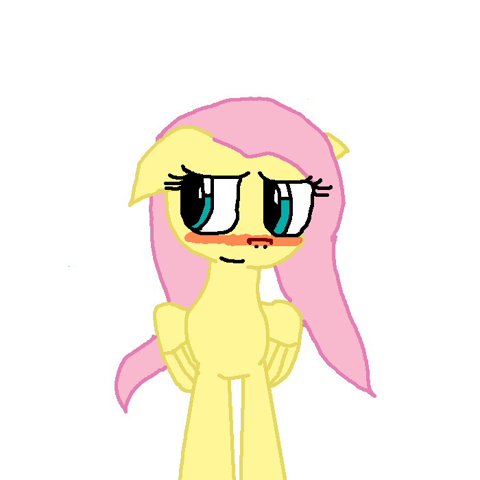 Fluttershy blush by Ninetailsofawesome on DeviantArt