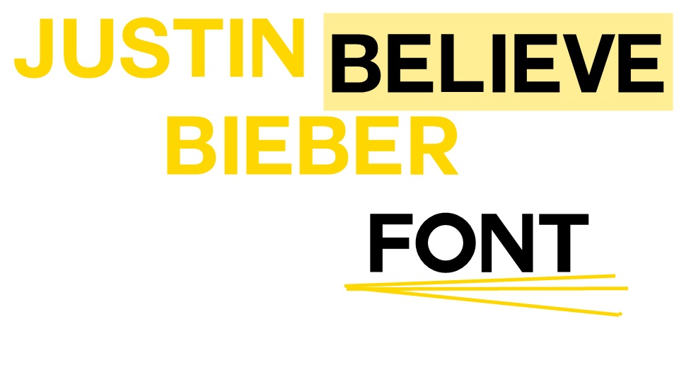 Justin Bieber Logo Font