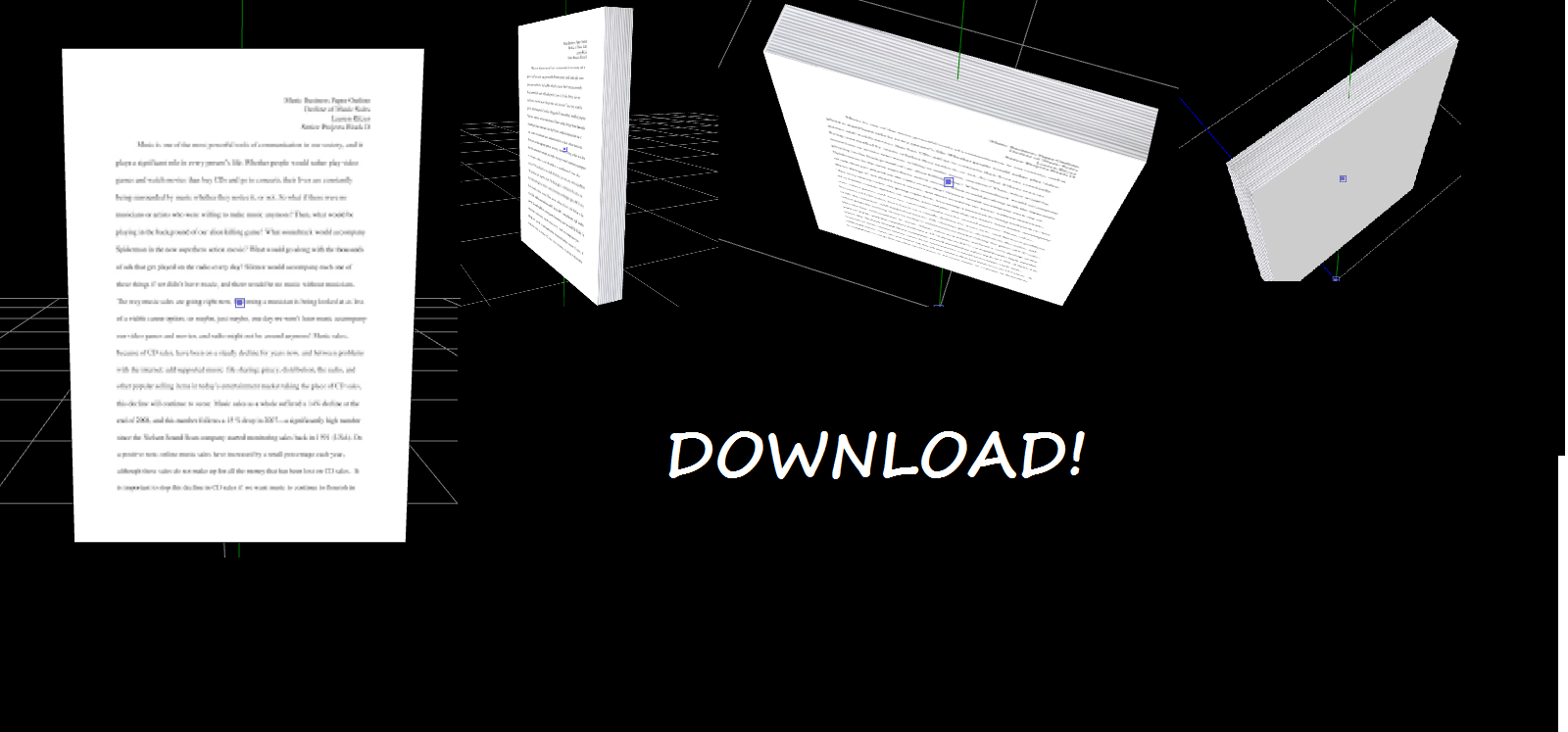 MMD Stack of Papers download. by Abyss-Animations on DeviantArt