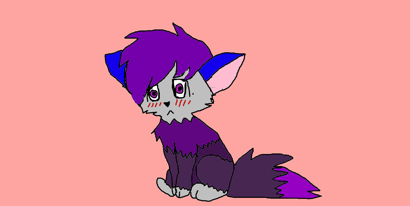 Cute purple wolf by Vivi123456 on DeviantArt