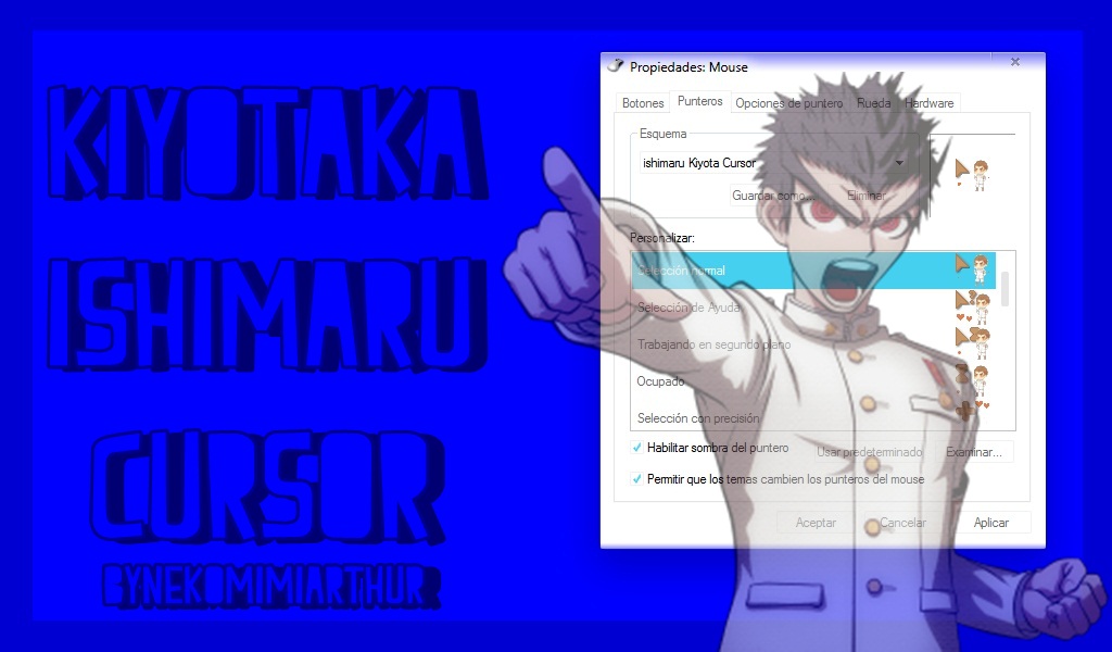 Comm:Kiyotaka Ishimaru Cursor ByNekomimiArthur by Nekomimiarthur on ...