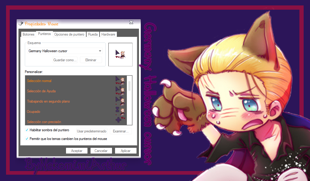 Germany halloween cursor bynekomimiArthur by Nekomimiarthur on DeviantArt