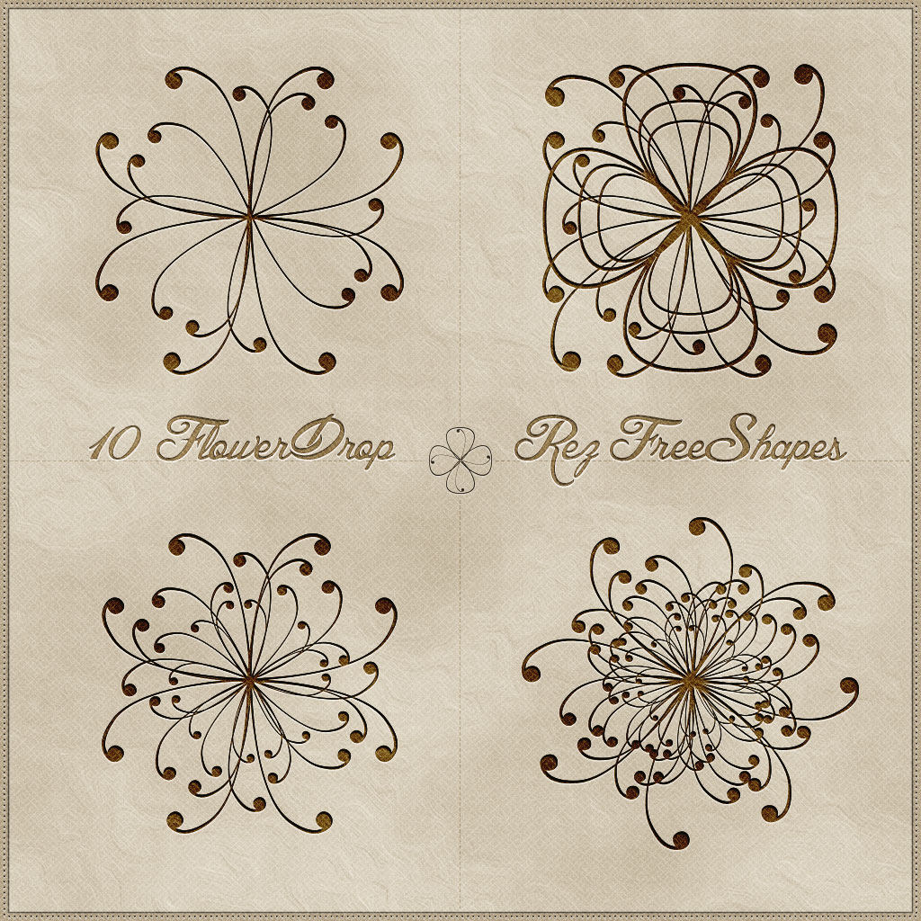 Flower Drop Shapes by IanWoods on DeviantArt