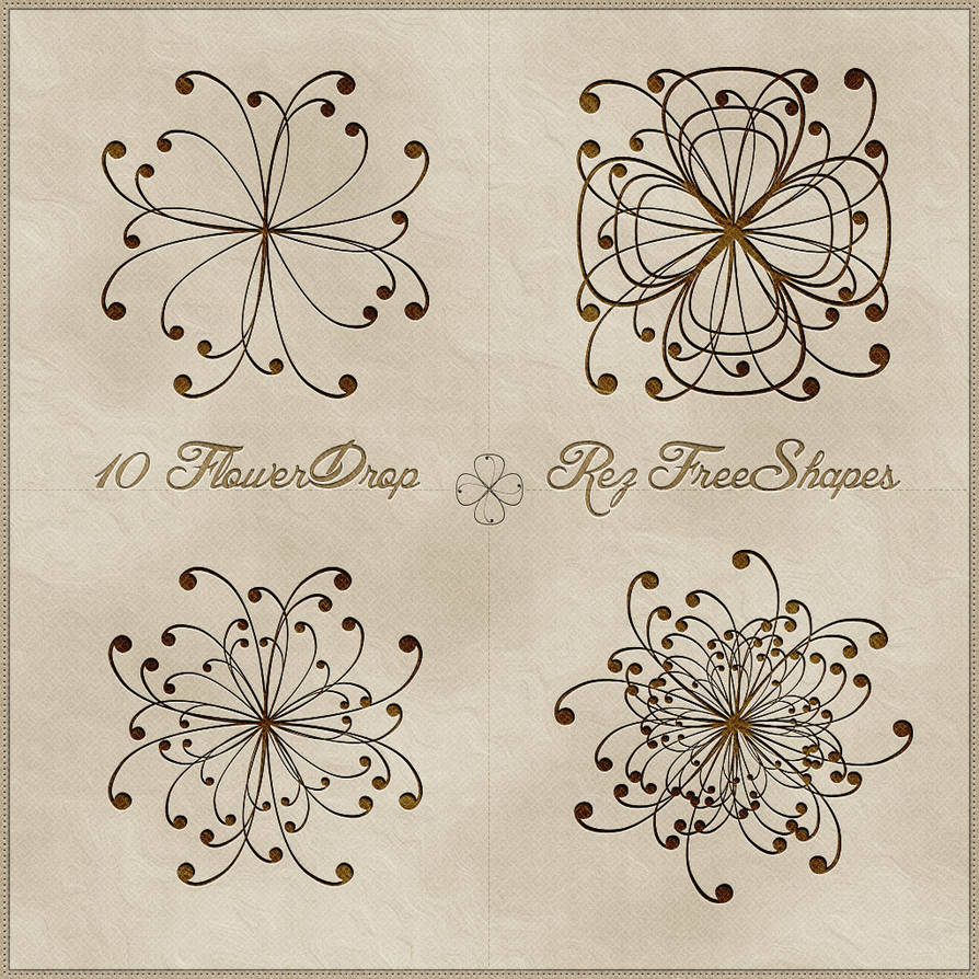 Flower Drop Shapes by IanWoods on DeviantArt