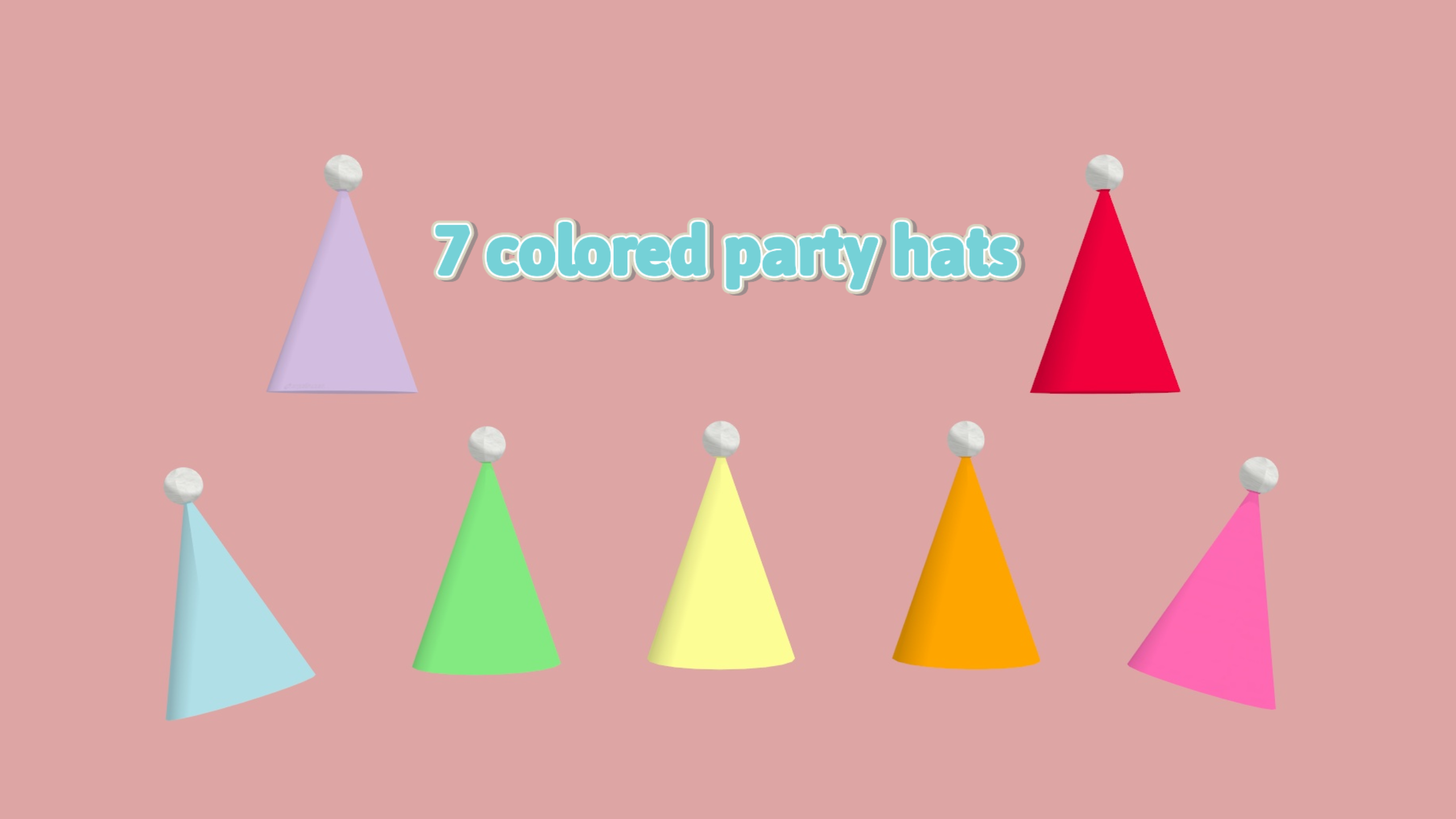 MMD Party Hats DL by birthdaez on DeviantArt