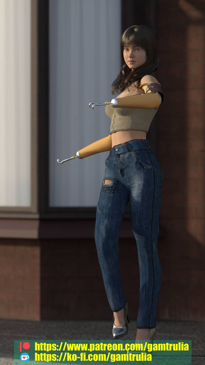 Free Daz Asset for G8F (Gamty Prosthetics Arm) by Gamtrulia on DeviantArt