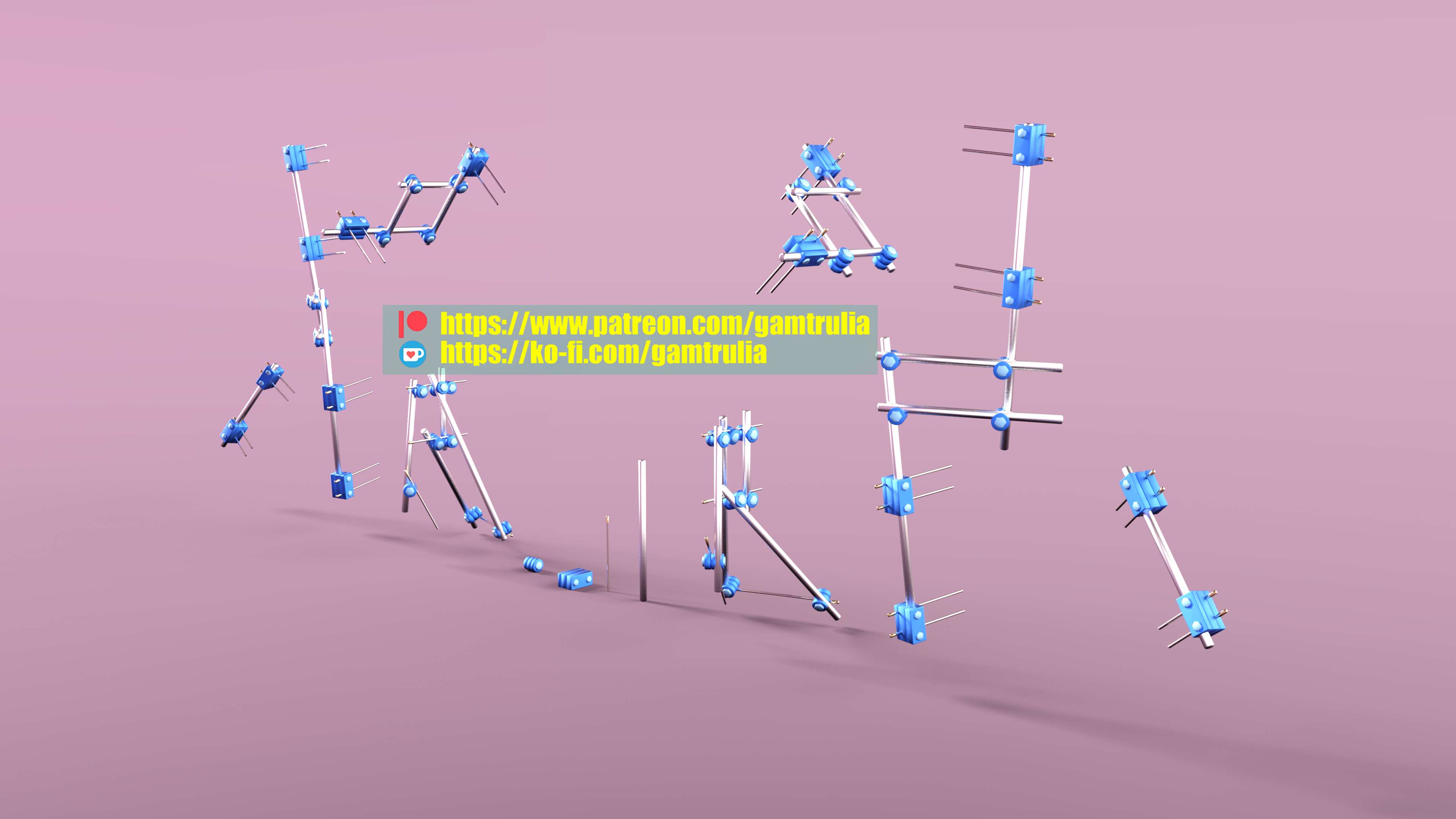 Gamty Triangular External Fixator for Genesis 9 by Gamtrulia on DeviantArt