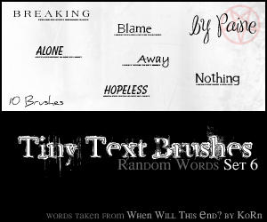 Tiny Text Brushes Set 6 by Aliceliddell1313 on DeviantArt