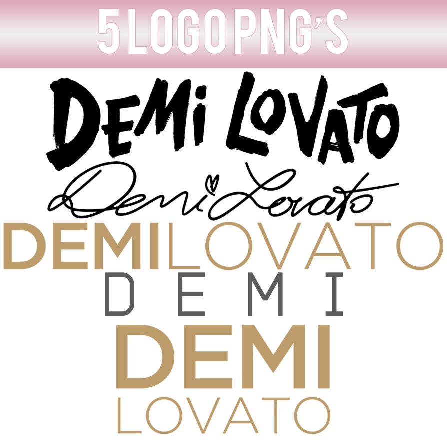 Demi Lovato logo's {PNG} by tattooedevil on DeviantArt