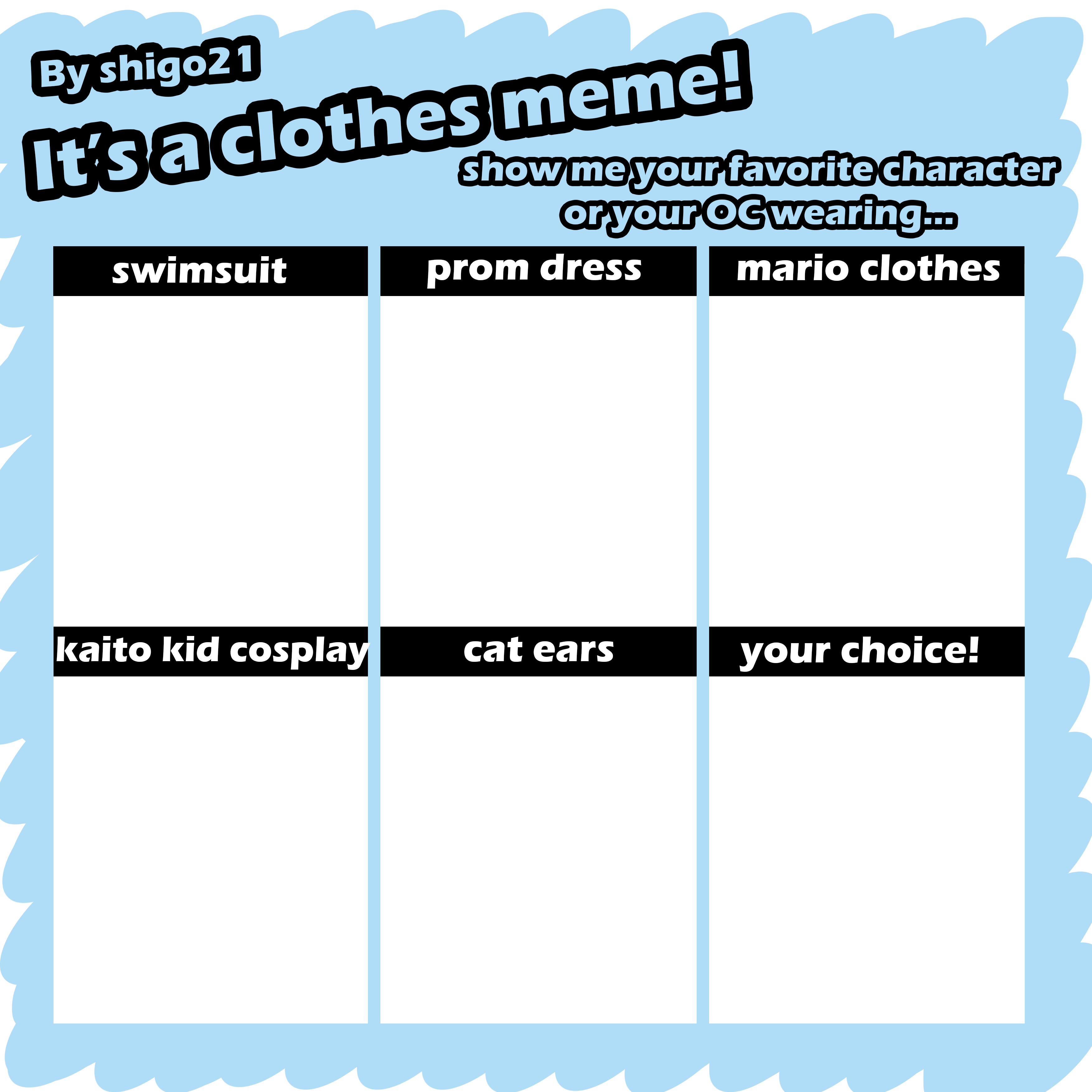 Clothes Meme by shigo21 on DeviantArt