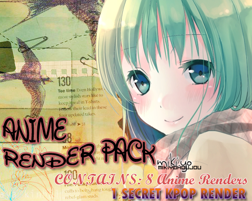 Anime Render Pack 1 by CandyMiki on DeviantArt