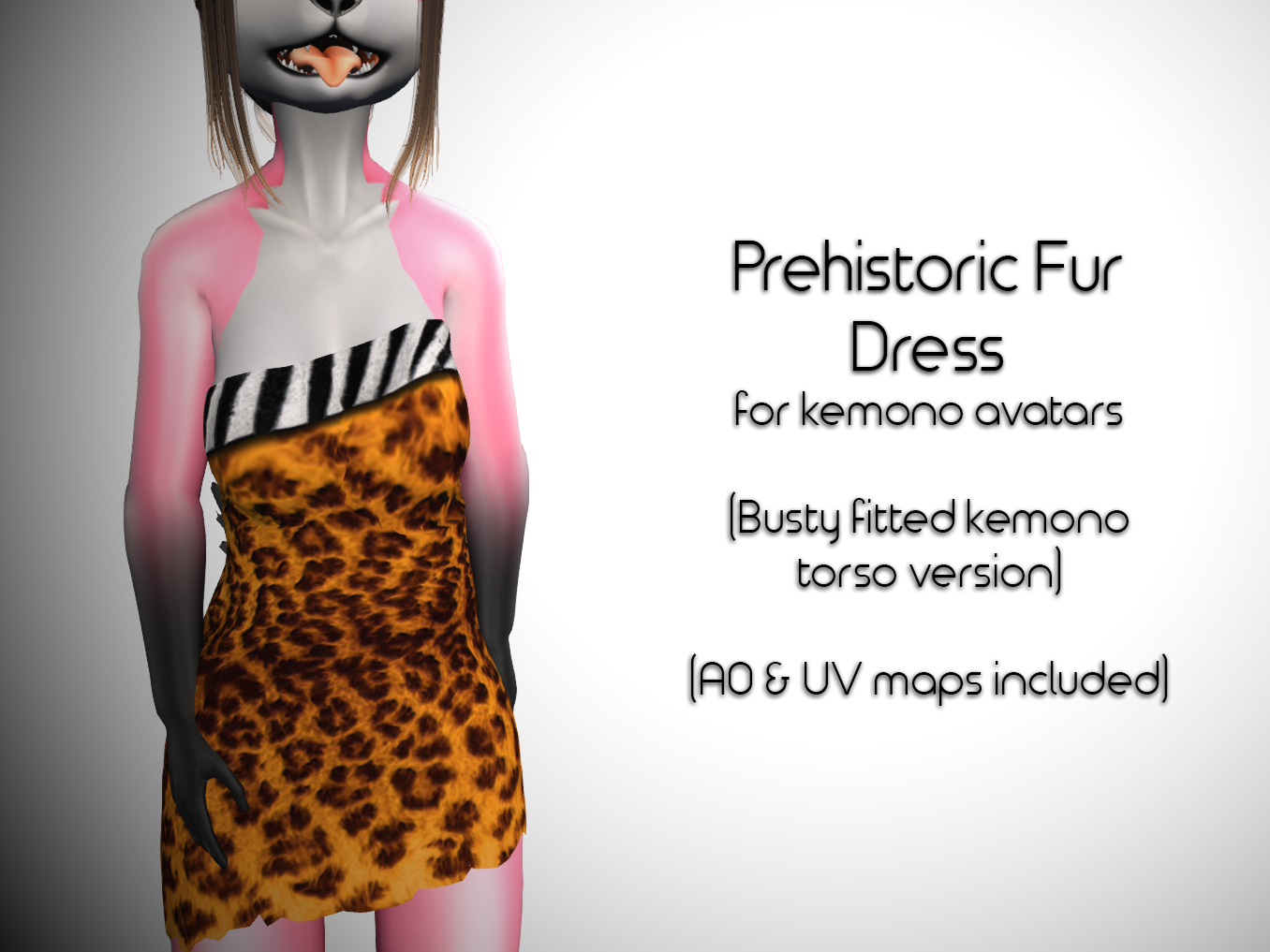 LMF Fitted Kemono Torso Prehistoric Fur Dress Mo.. by LUCAGRABACR on ...