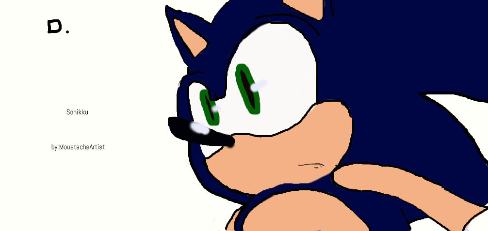 sonic by MoustacheArtist on DeviantArt