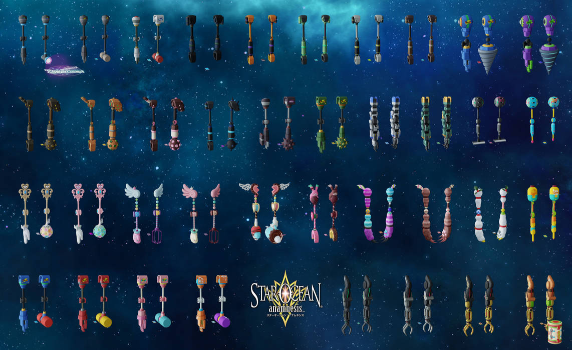Star Ocean: Anamnesis Weapons - Robo-arms by Mihna-Cohrvenn on DeviantArt