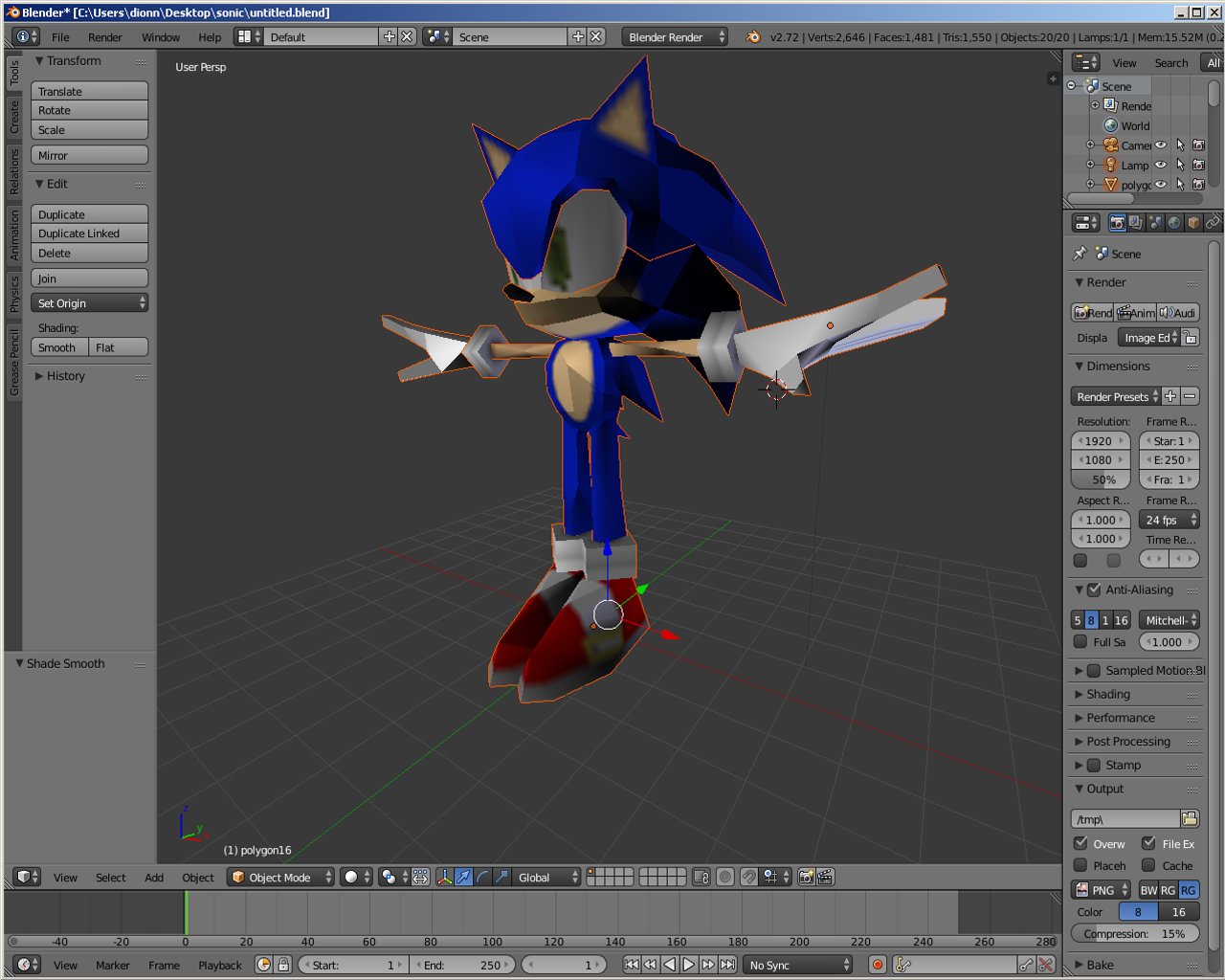 Sonic Rush model dl by modelrippers on DeviantArt